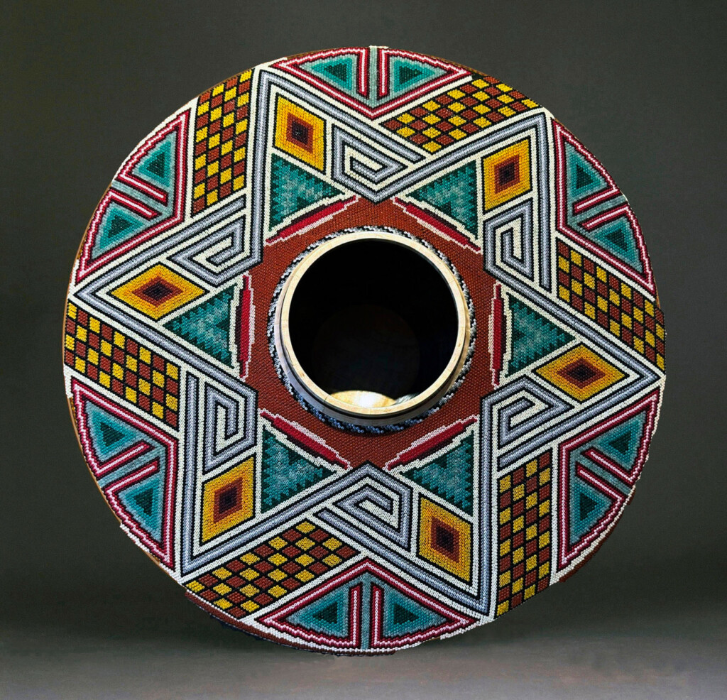 Beaded Vessel with Star Pattern | Legacy Gallery Inc.