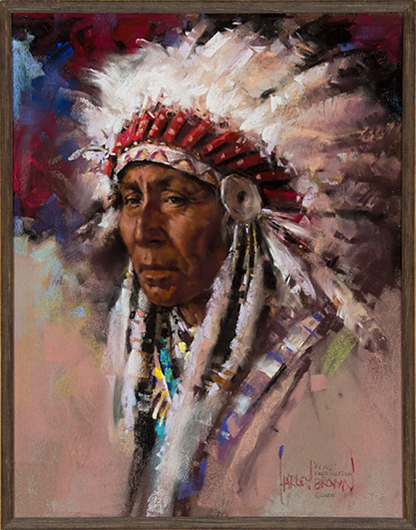 Flag Cree Nation by Harley Brown | Legacy Gallery Inc.