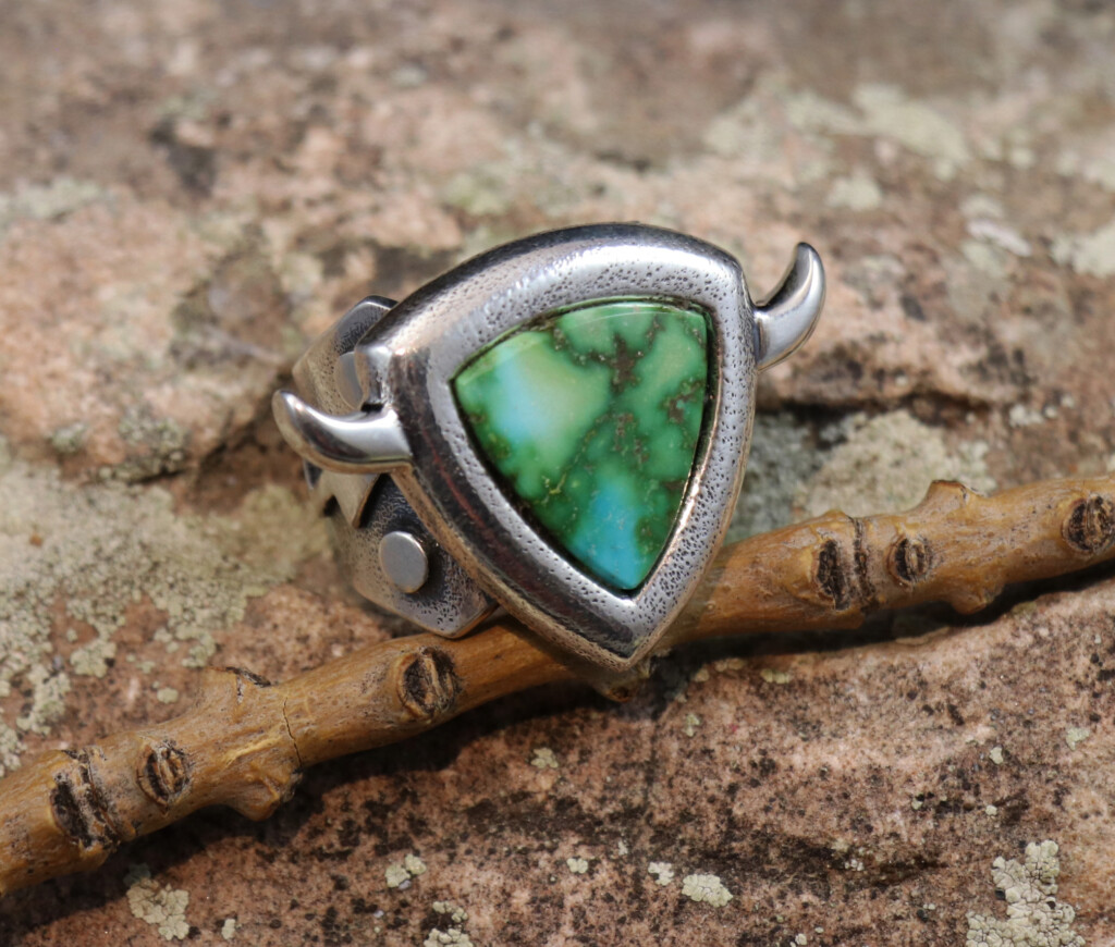 Sterling Silver Turquoise Buffalo Ring | Legacy Gallery Inc.