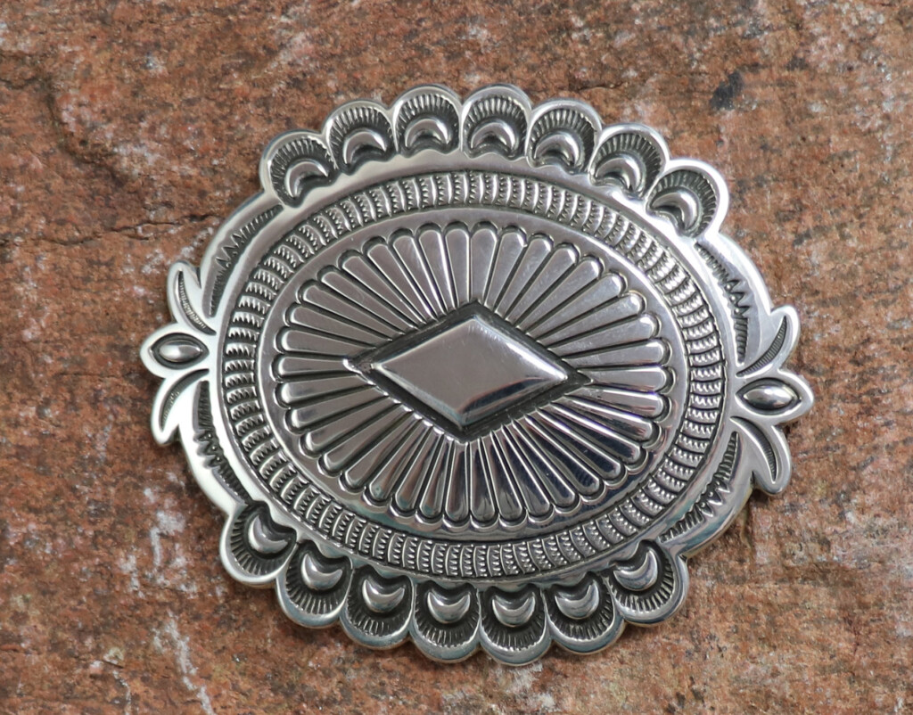 Sterling Silver Stamped Brooch | Legacy Gallery Inc.